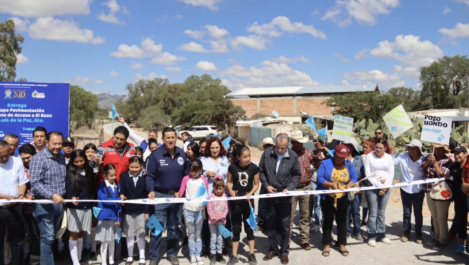 Se entrega segunda etapa de la pavimentación del acceso a El Bozo - TVi ...